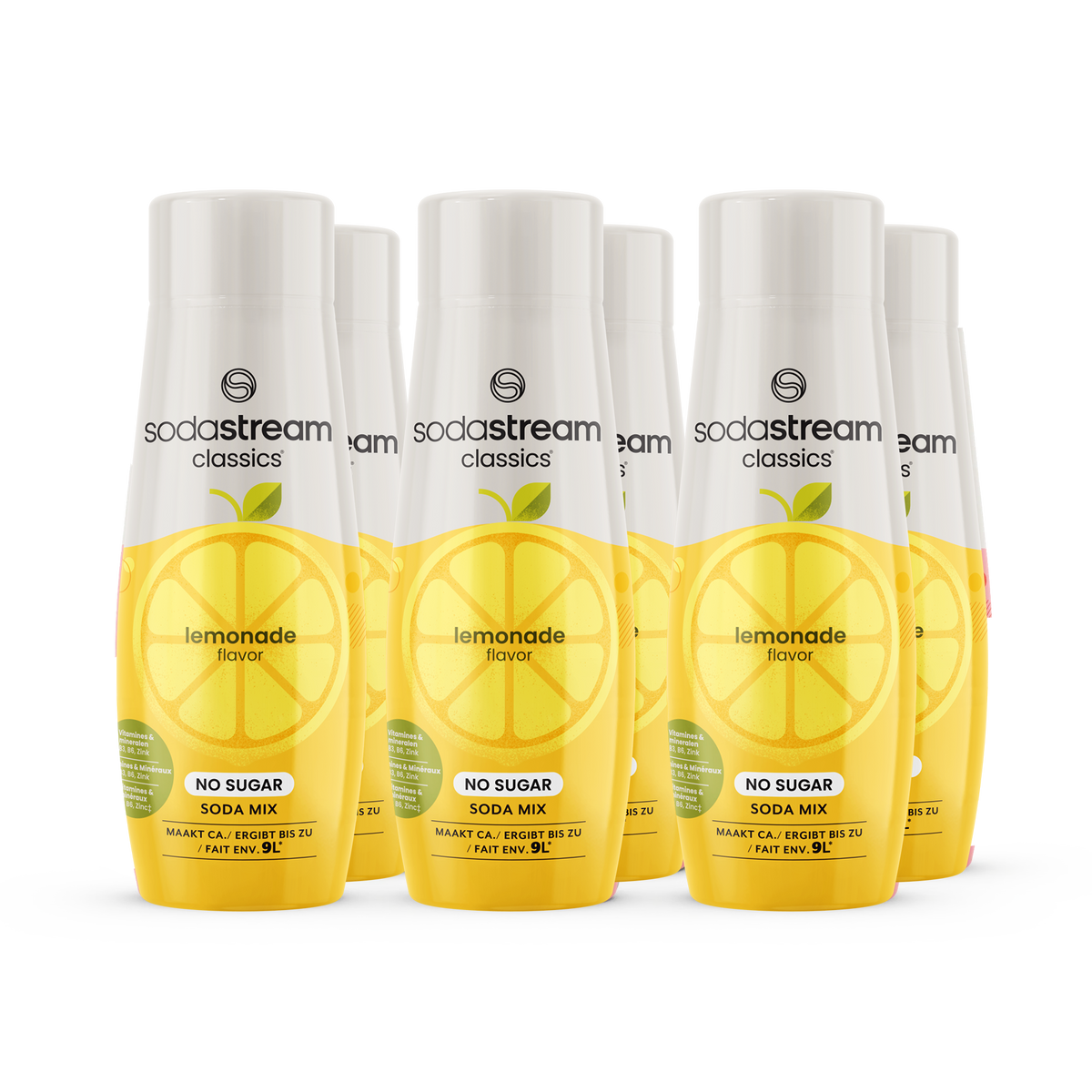 SodaStream Classics - Fruit Flavours - Lemonade Zero 6-pack ...