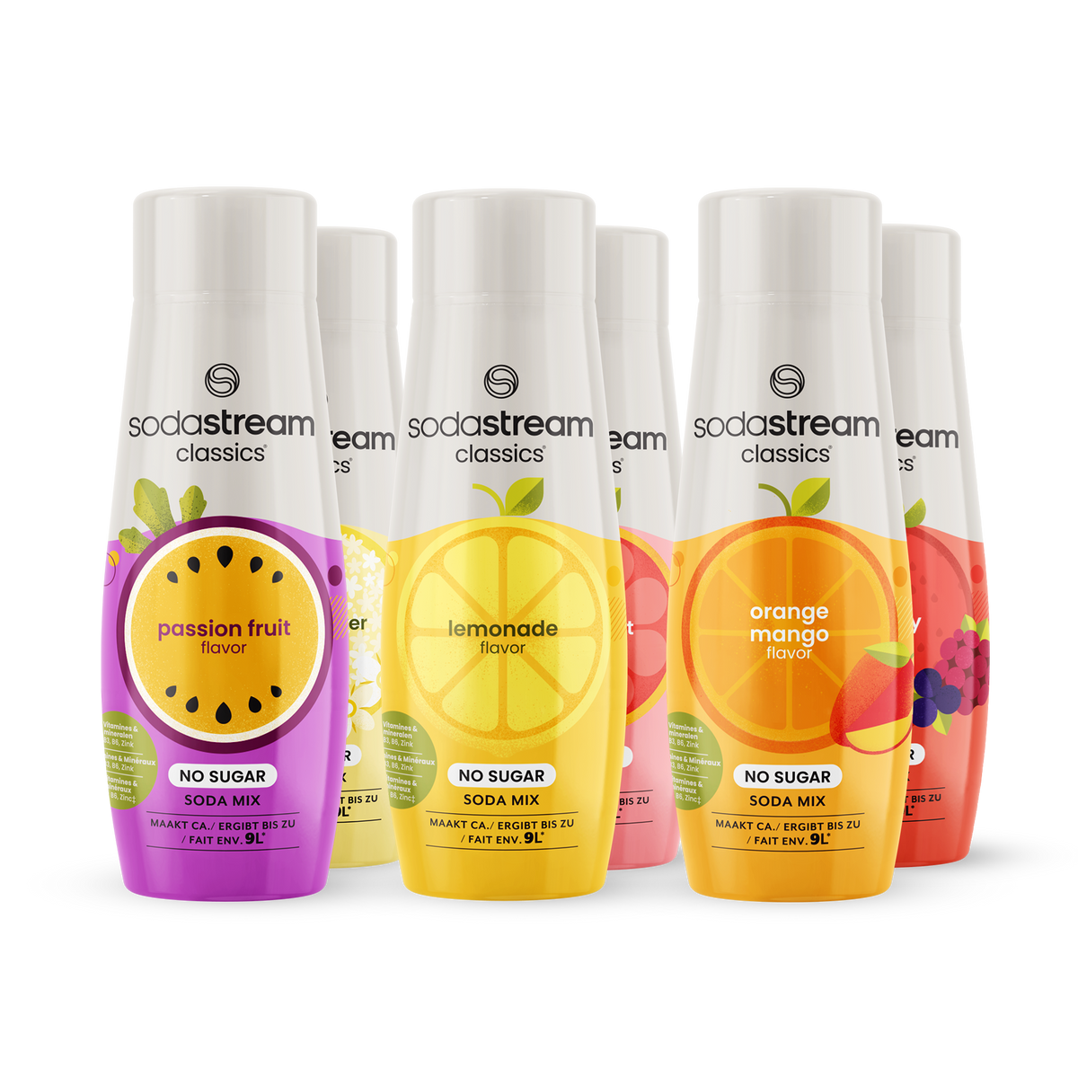 SodaStream Classics - Fruit Flavours Mix Zero - 6-pack – SodaStream Belgium