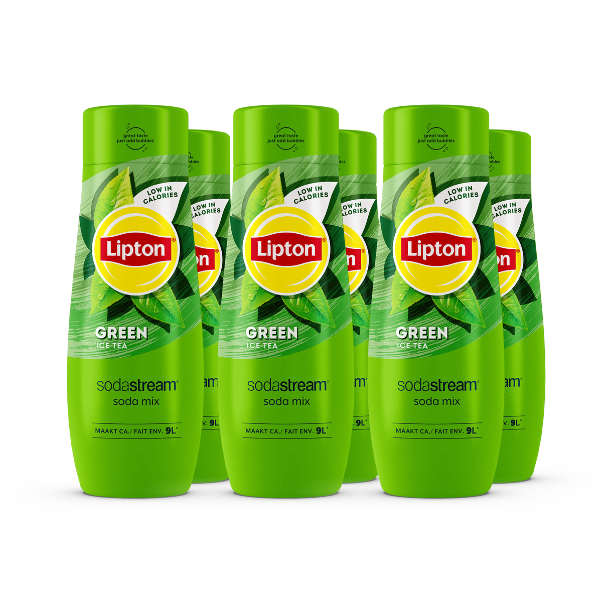 SodaStream Lipton Ice Tea Green 6-pack Smaak – SodaStream Belgium